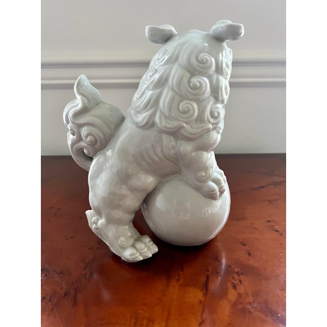 1970s White Foo Dogs - a Pair | Chairish