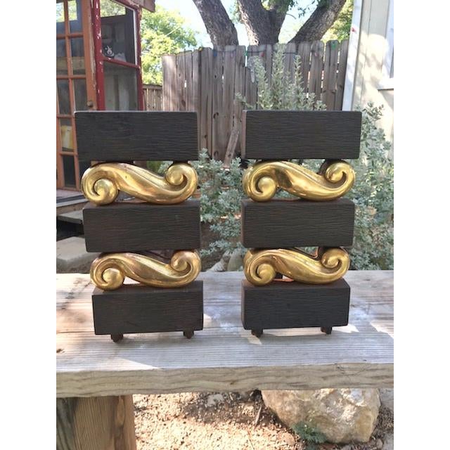 1940s Donald Deskey Design for Bennett Metal Works Modernist Brass and ...