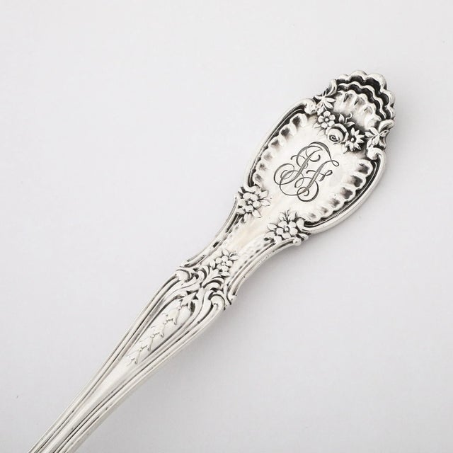 Tiffany and Co. 19th Century Sterling Scalloped Floral Pierced Serving ...
