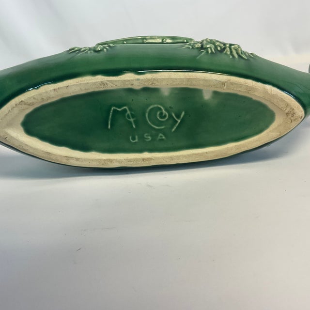 1940s Vintage Italian Boho Chic McCoy Gondola Ceramic Planter | Chairish