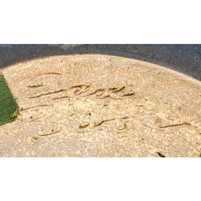 American Studio Art Ceramic Plate, 1970s | Chairish