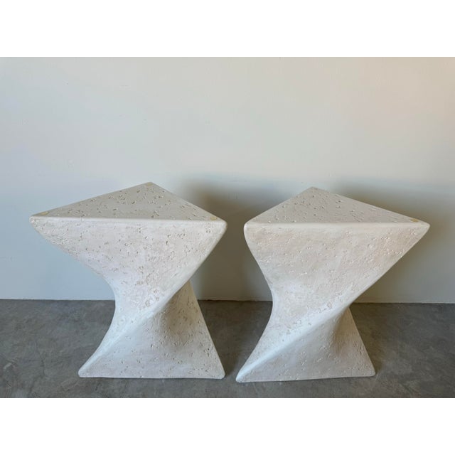 1980's Postmodern Sculptural Twist Plaster Console- Dining Table Bases ...