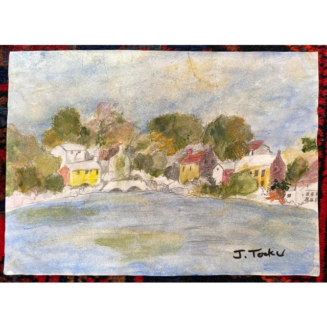 1980s Riverfront House Scene by James Tocker | Chairish