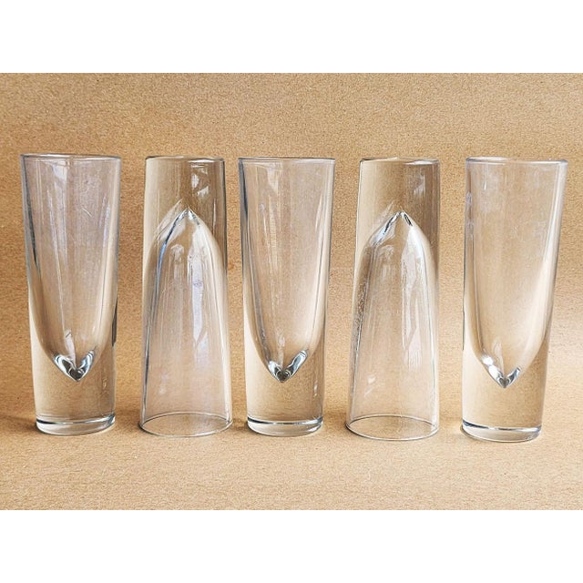 !980s Carlo Moretti Bullet Highball Glasses, Set of 5 | Chairish