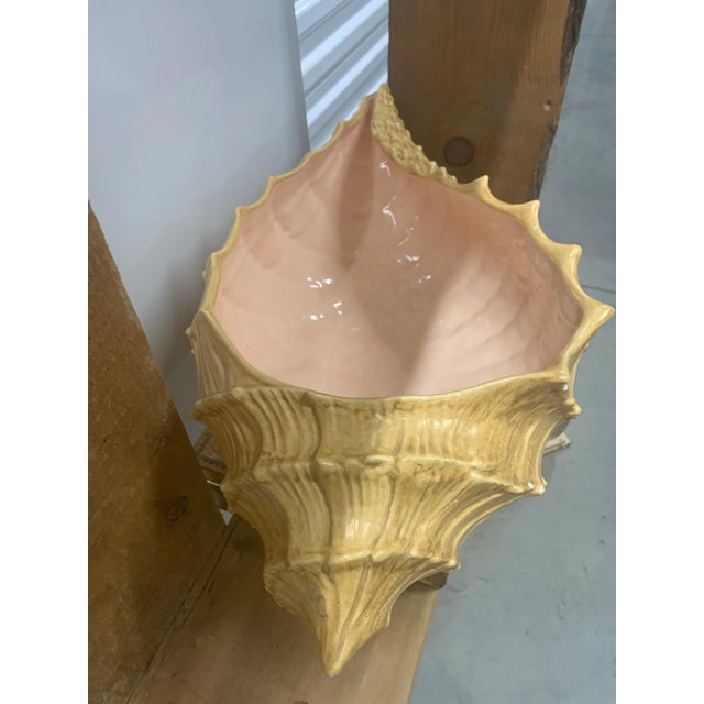 Large Vintage 1985 Handcrafted Sea Shell Centerpiece | Chairish
