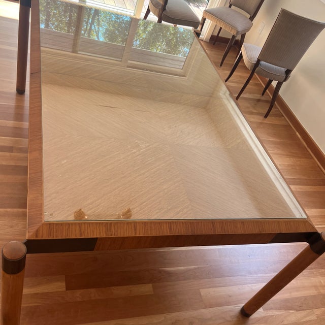 1980s Custom Fruit Wood Dinning/Conference Table by Baker Furniture ...