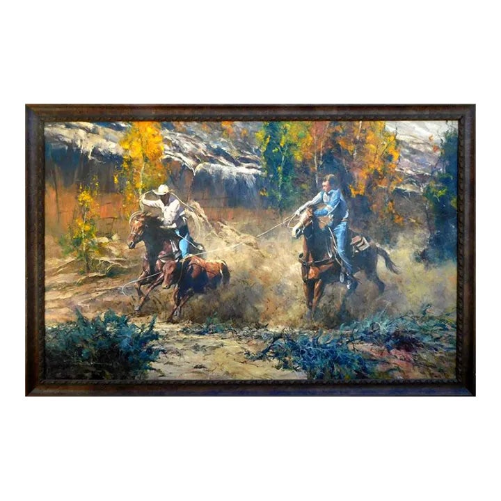 Robert Hagan "Rebel II"Original Oil on Canvas With Custom Frame Signed ...