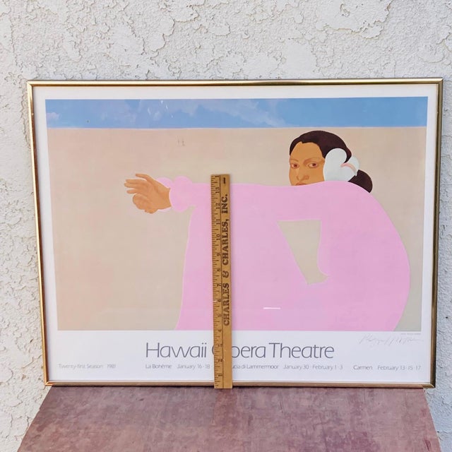 Early 1980s Signed Framed Pegge Hopper Exhibition Poster | Chairish