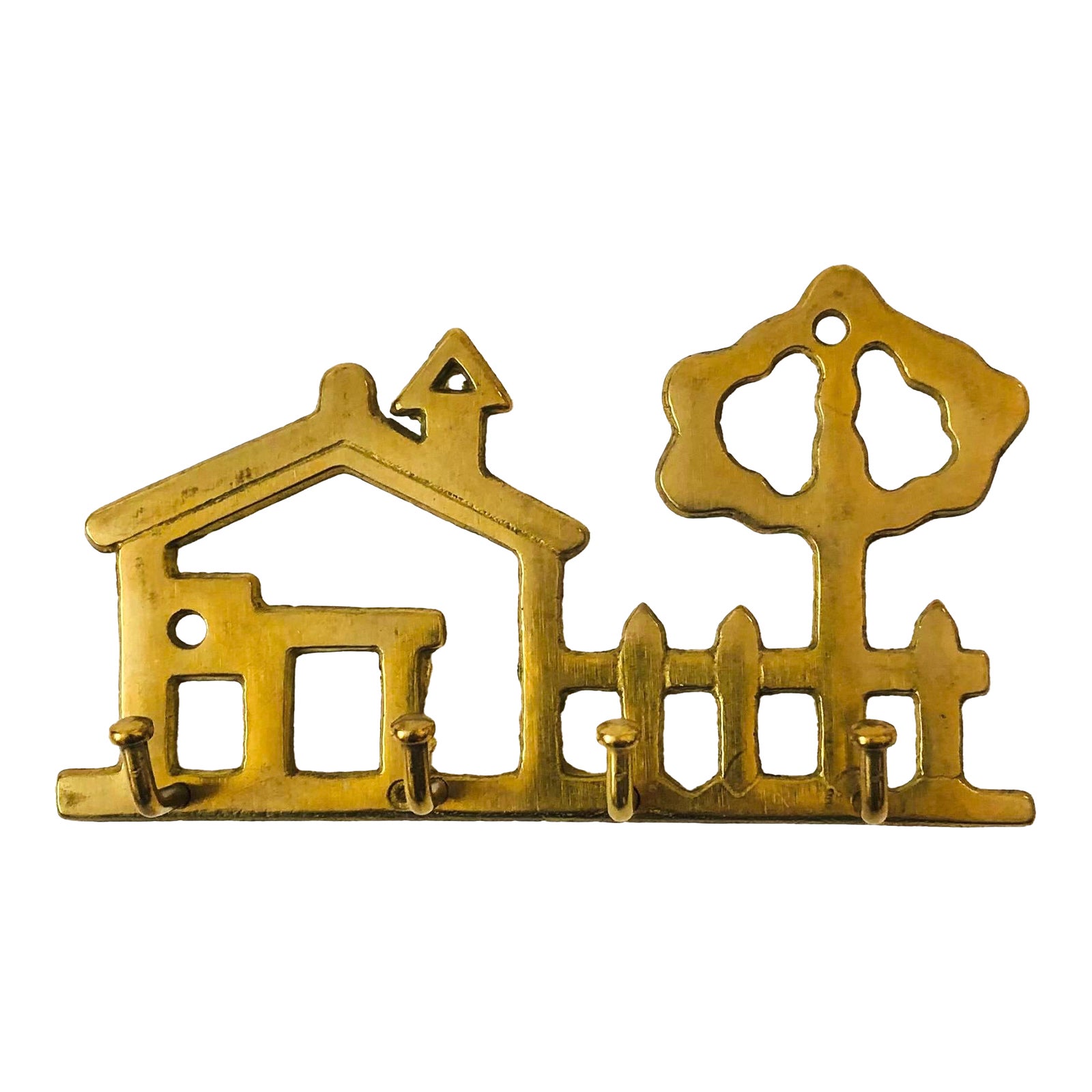 Brass House Key Rack | Chairish