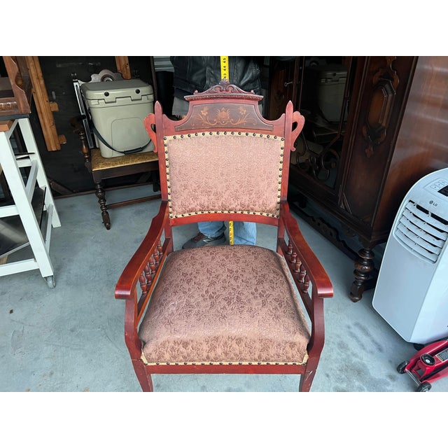 Late 19th Century Victorian Parlor Chair | Chairish