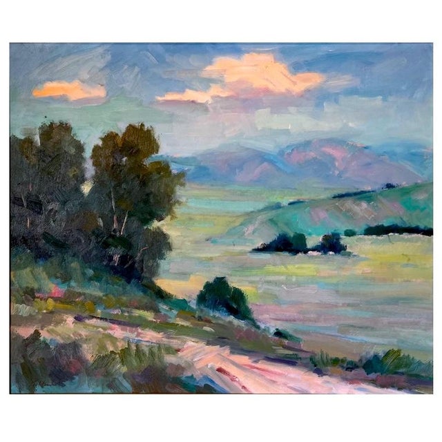 South Pasadena San Gabriel Mountains Plein Air Painting by Paul ...