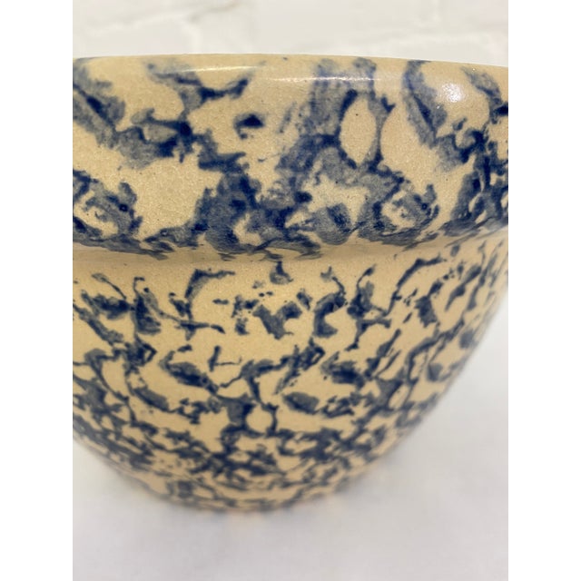 Vintage Robinson Ransbottom Spongeware Bowl | Chairish