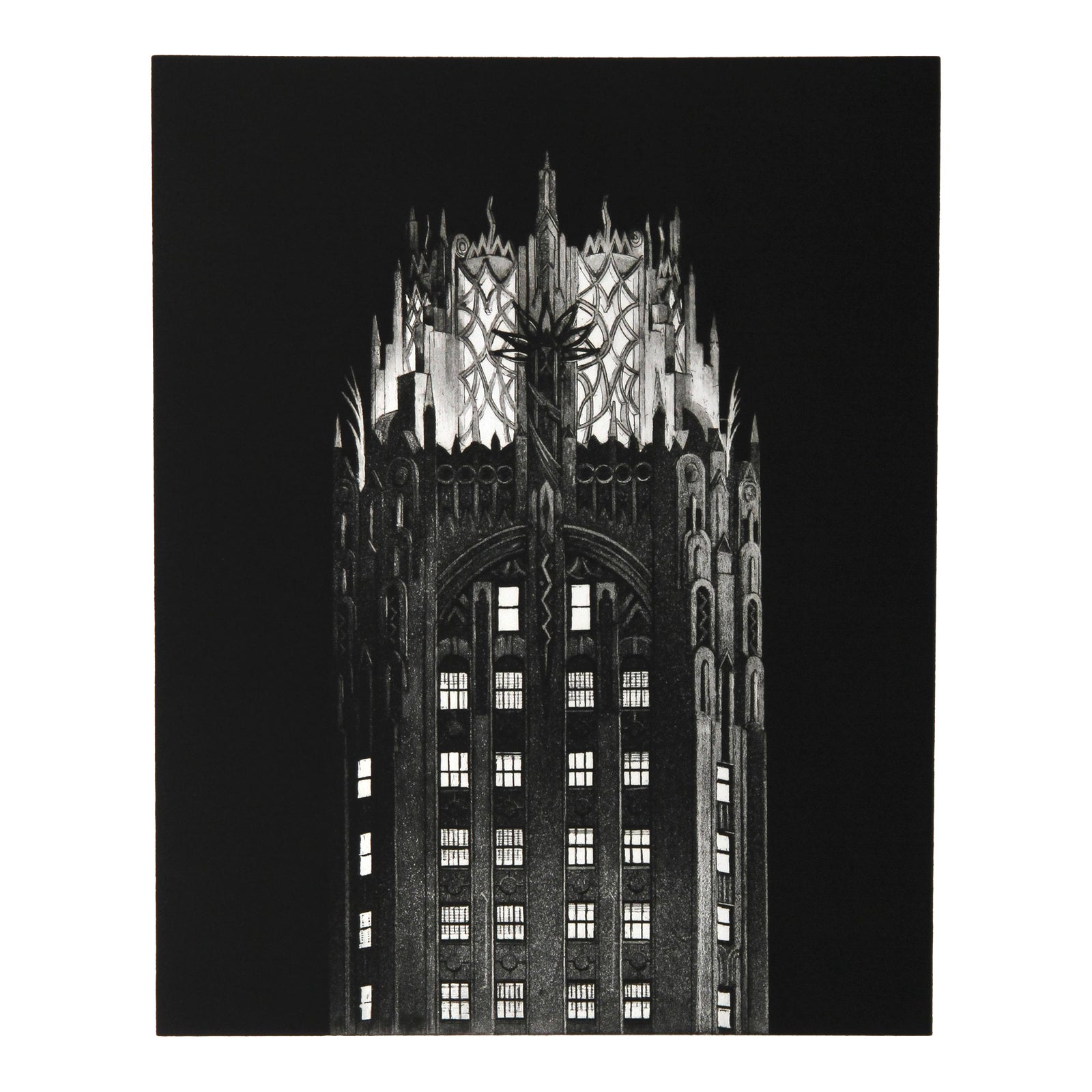 General Electric Building, Signed Etching by Richard Haas | Chairish