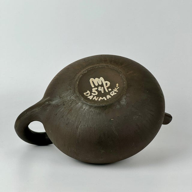 Ceramic Teapot by Danish Artist Maria Phillips, Signed & Dated 1954 ...