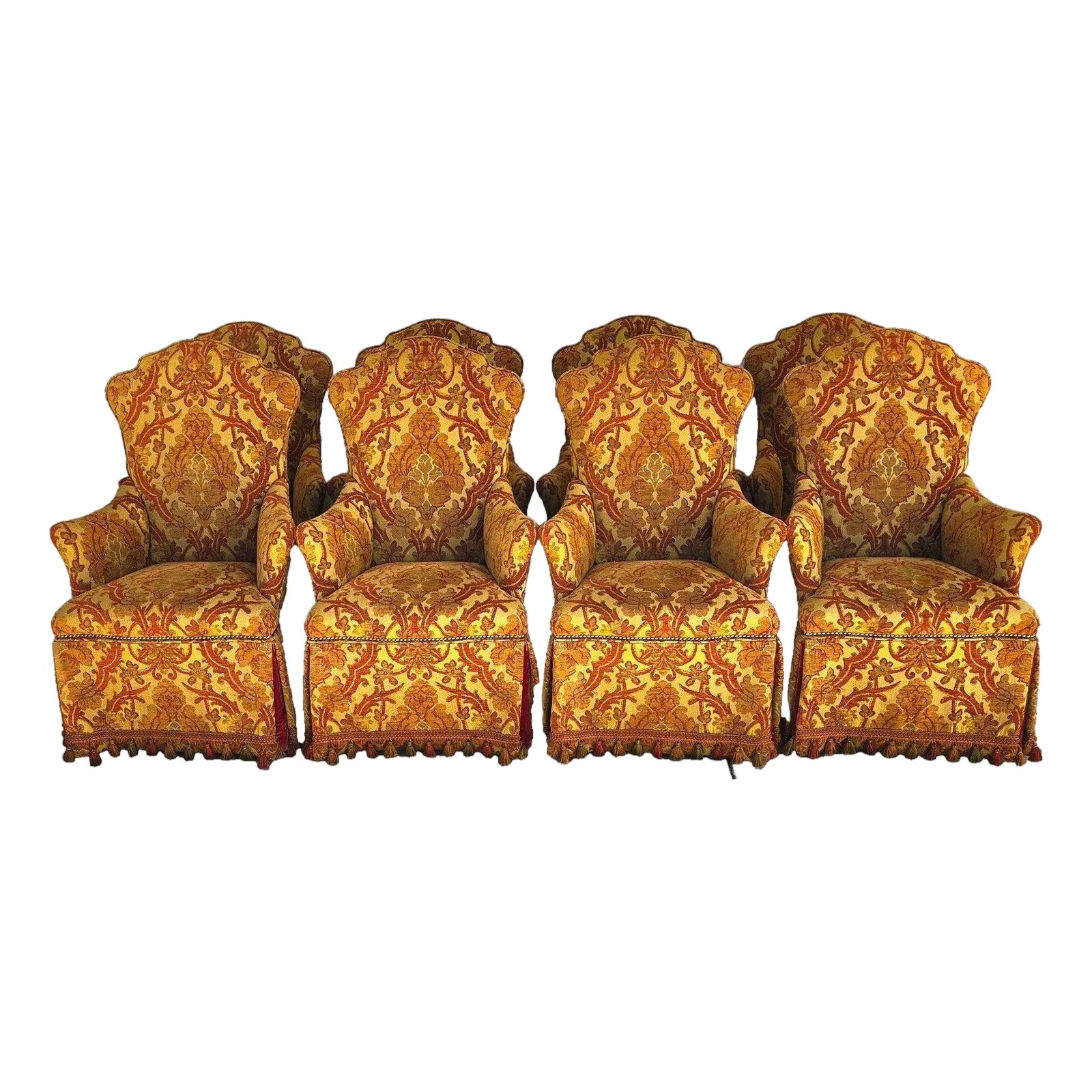 Ferguson Copeland Stately Dining Armchairs Set of 8 | Chairish