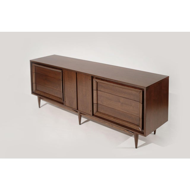 Mid-Century Modern Walnut Credenza, C. 1950s | Chairish