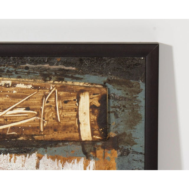 2005 Signed “Asuka 26” Mixed Media Collage by Artist Juliet Holland ...