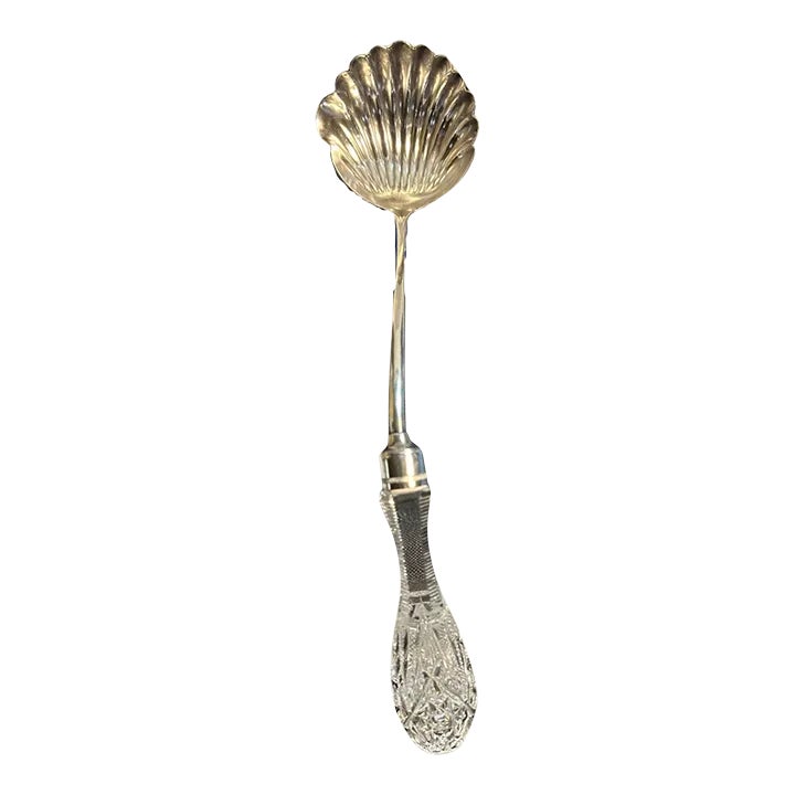 Vintage Gorham Silver Plated Punch Ladle With Hawkes Crystal Handle ...