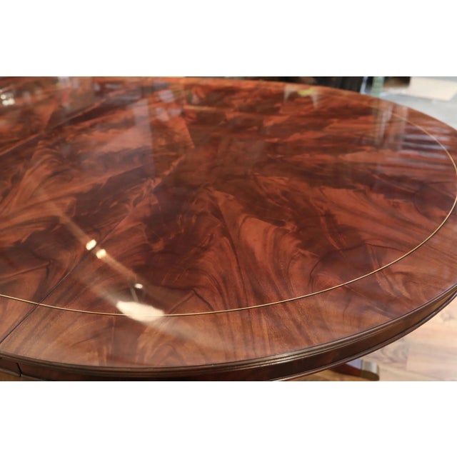 Round to Oval Mahogany Dining Table Seats 12 -Traditional Round ...