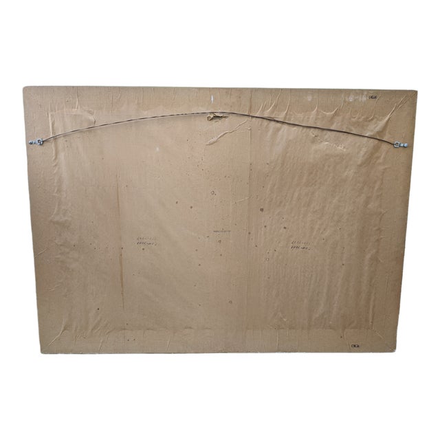 1970s Large Gold and Faux Mirrored Tortoise Framed Wall Mirror | Chairish