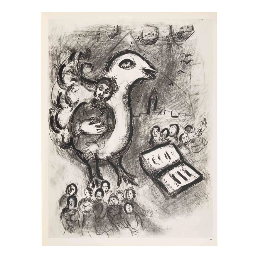 Marc Chagall, The Language of the Prophet, Photogravure, 1960 | Chairish