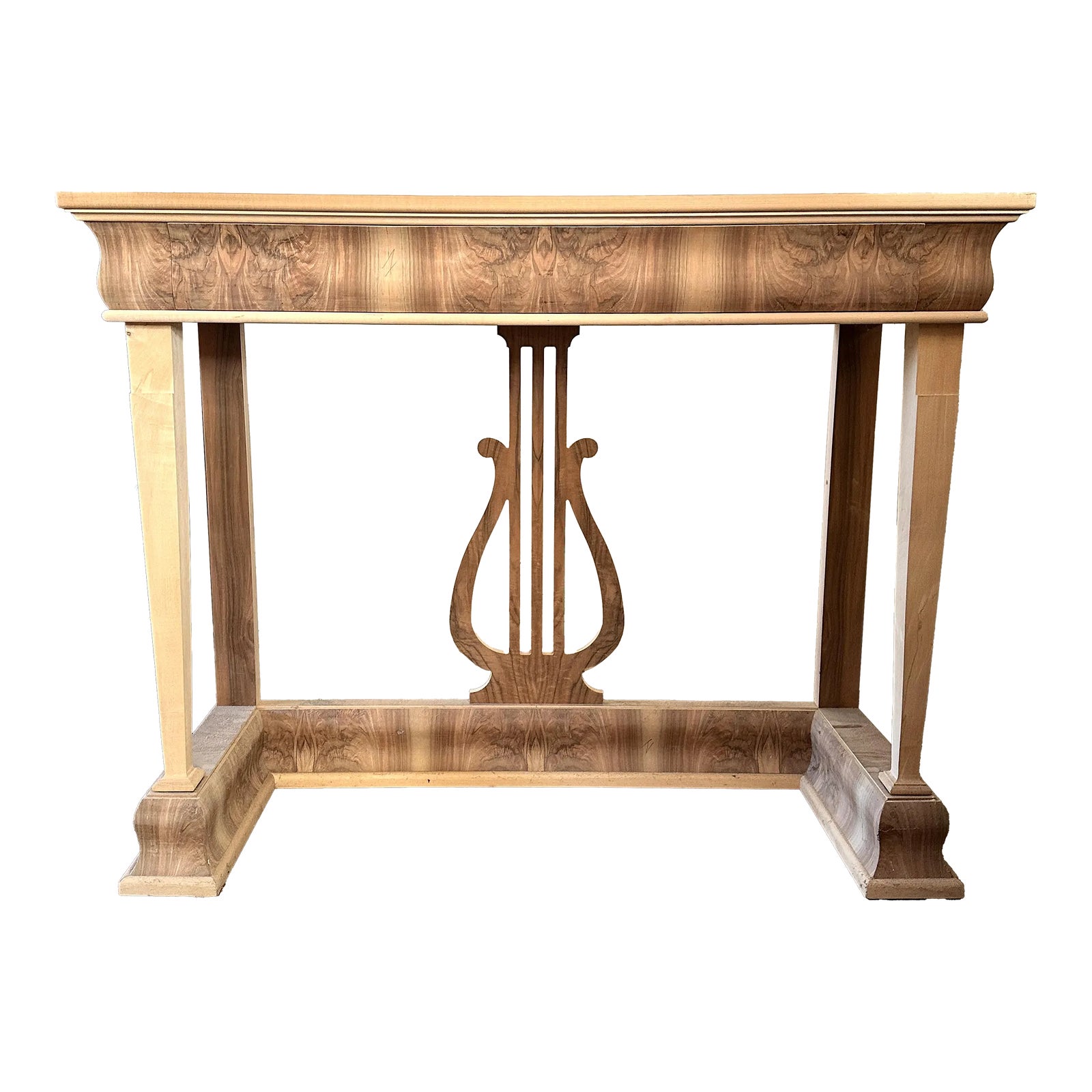 Italian Natural Consolle in Walnut Feather Wood and Maple and Walnut ...