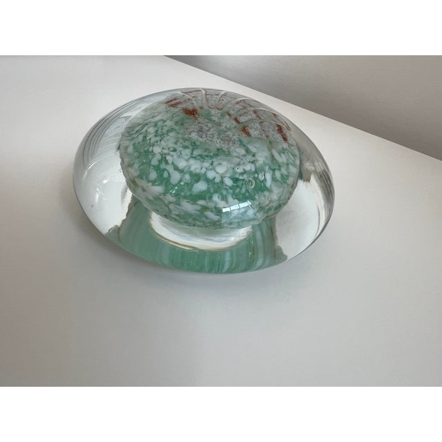 Mid 20th Century Art Blown Glass, Shell Paperweight, Murano-Style ...