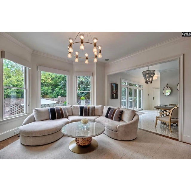 Custom Modern Curved Sectional | Chairish