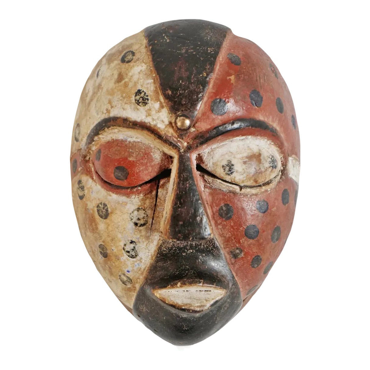 Vintage Kuba Dot Mask | Chairish