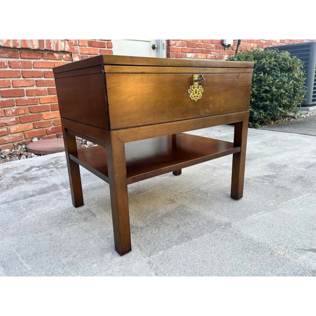 1950s Bengar by Drexel Mid Century Modern Cherry Nightstand | Chairish