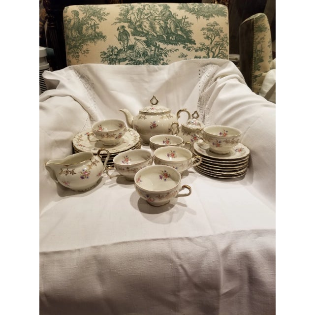 Bavarian Porcelain Tea Set for Six | Chairish