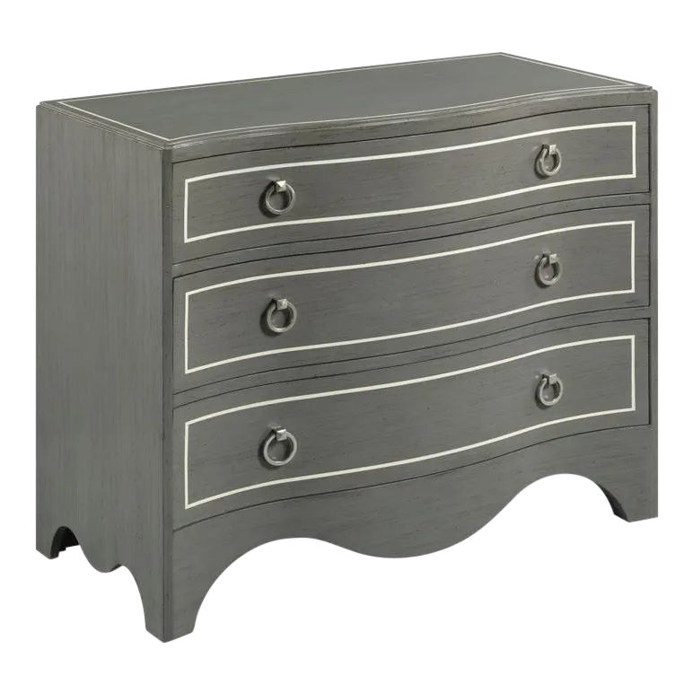 Modern Gray Claire Chest | Chairish