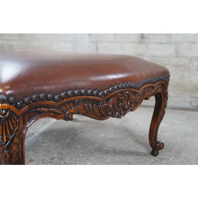 Late 20th Century Vintage Theodore Alexander French Carved Mahogany ...
