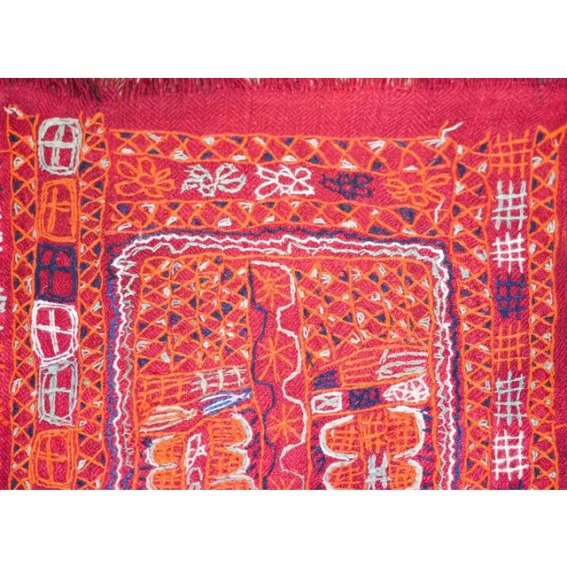 Vintage Late 20th Century Iraqi Embroidered Panel | Chairish