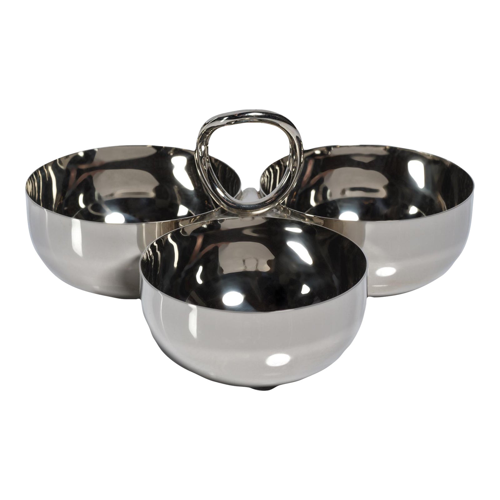 Andaman Cocktail Condiment Bowl Set, Nickel | Chairish
