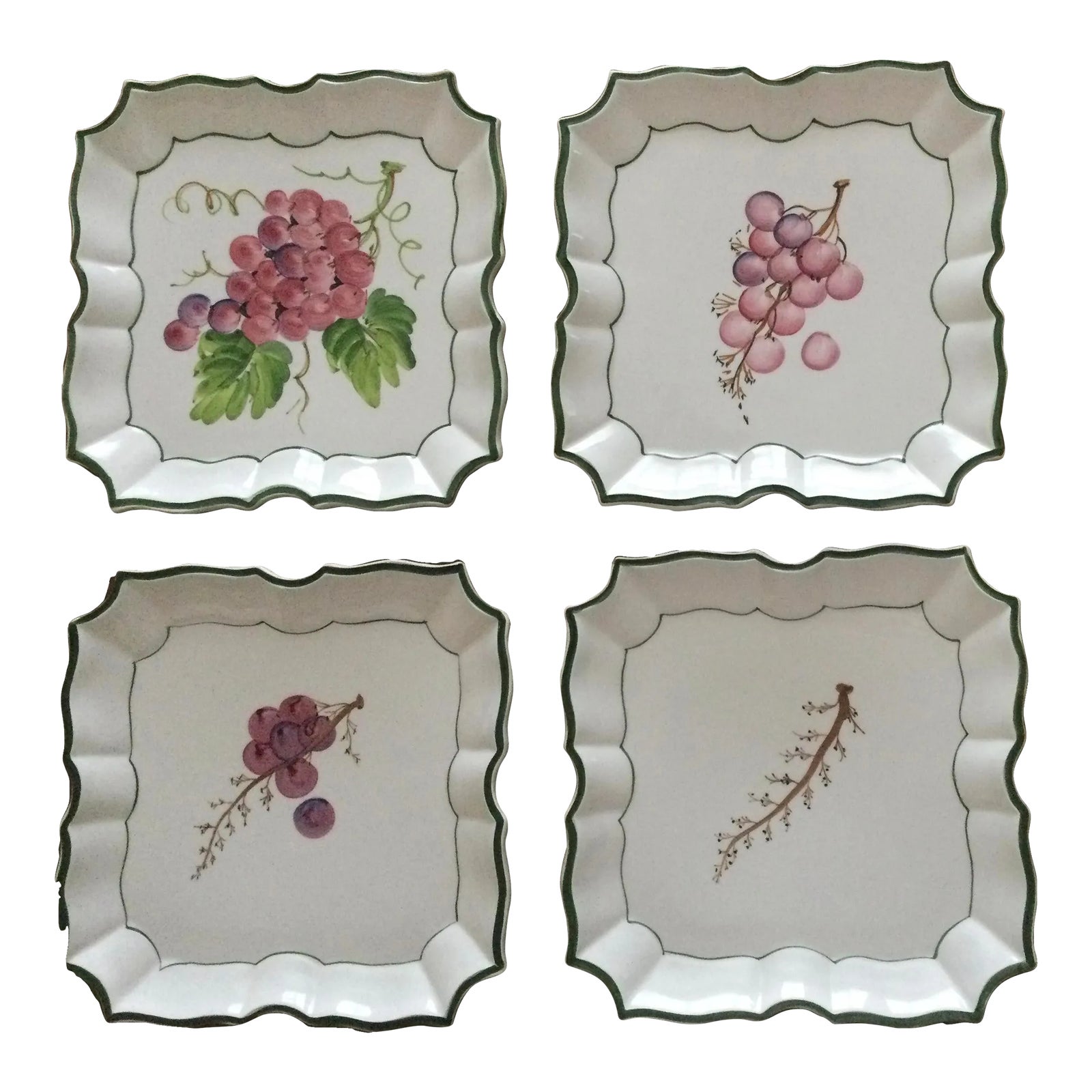 Vintage Vietri Hand Painted Made in Italy Pottery Plates/Wall Decor ...