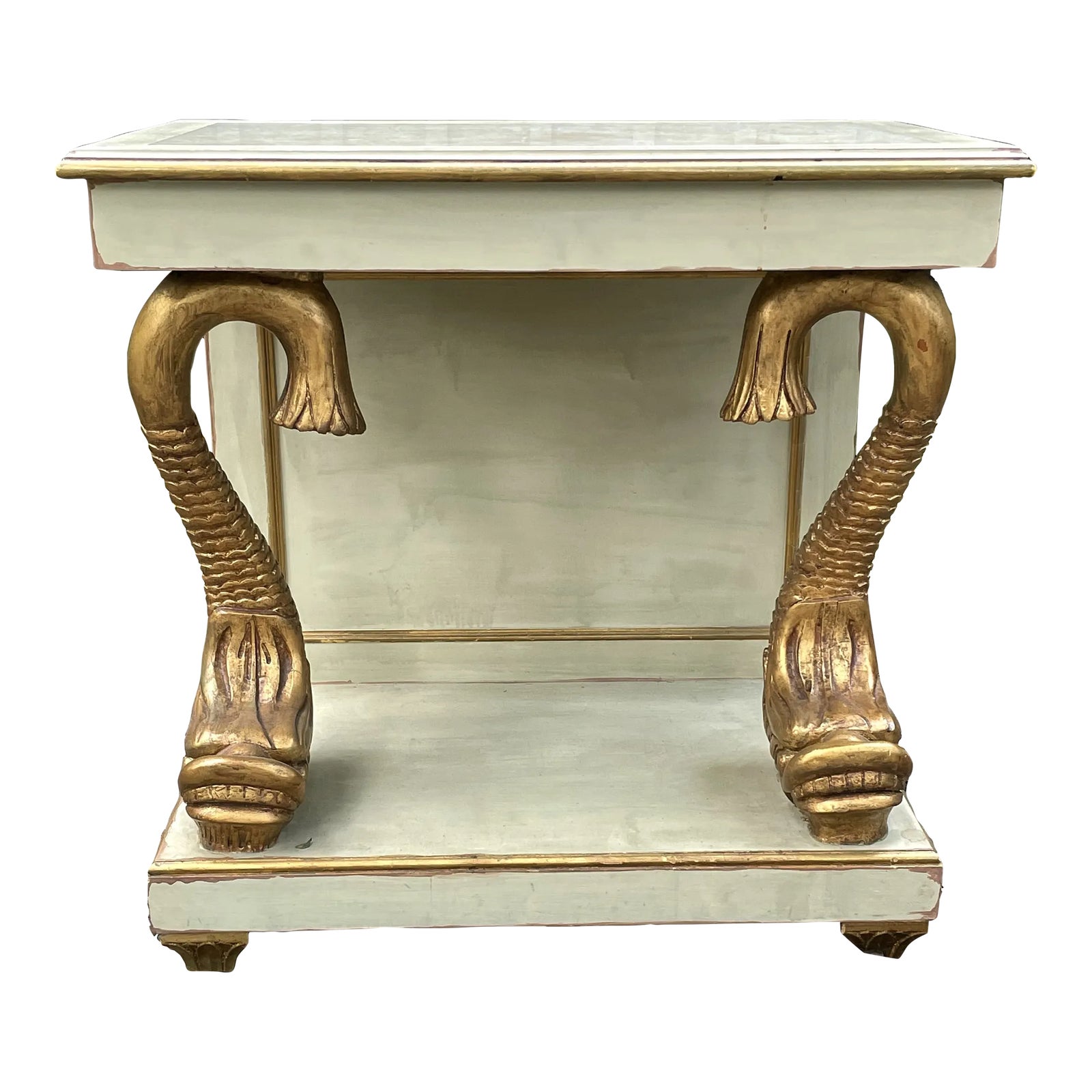 Striking Venetian Style Painted Side Table | Chairish
