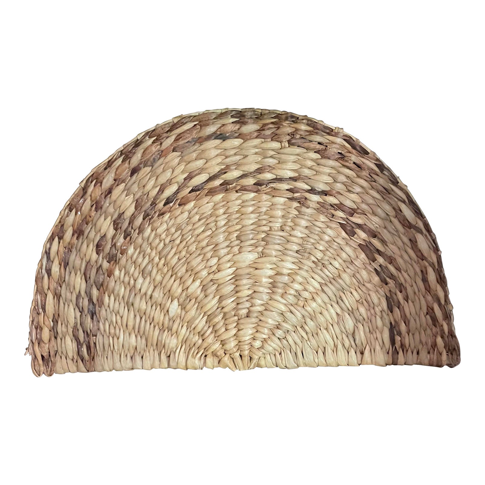 1980s Hand Woven Sea Grass Fan | Chairish