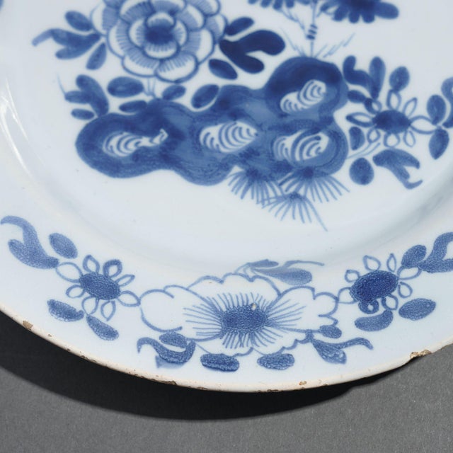 Delft Porcelain Plate, C. 1750's | Chairish