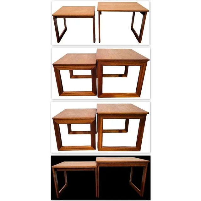 1960s Mid-Century Danish Modern Teak Wood Metamorphic Coffee Table ...