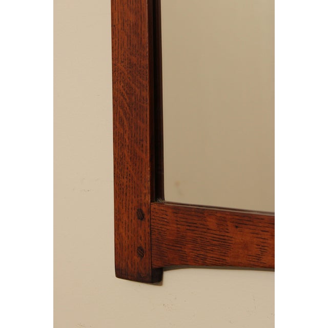 Mission Style Oak Wall Mirror | Chairish