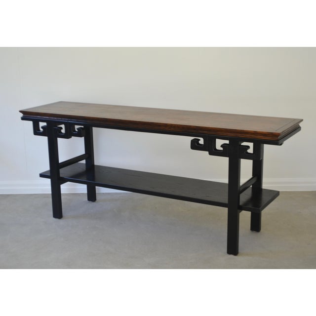 1960s Mid-Century Asian Inspired Console Table | Chairish