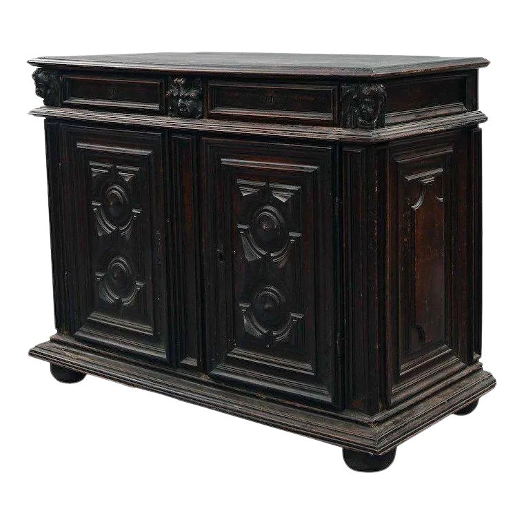 French Baroque Walnut Sideboard | Chairish