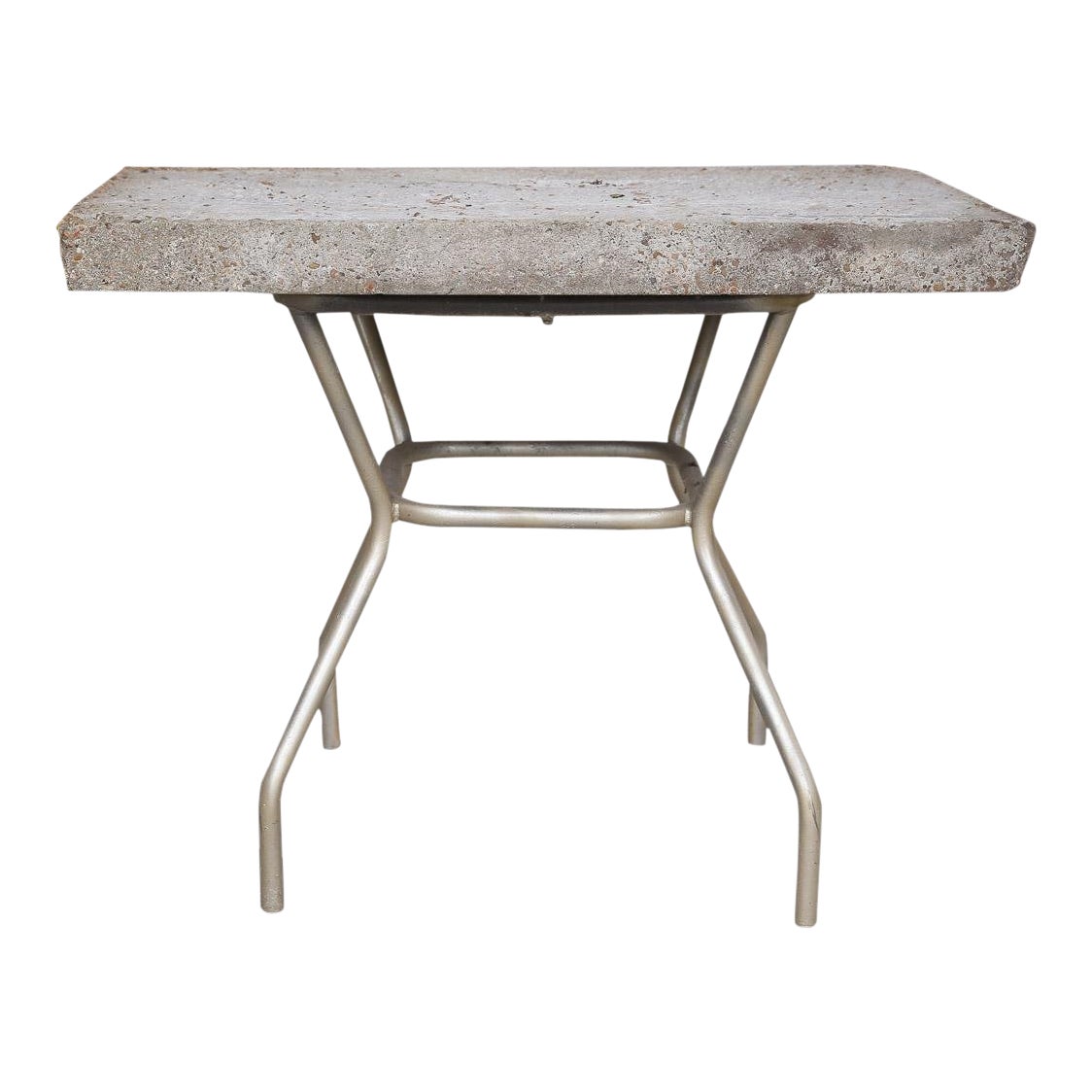 Rustic Concrete/Stone Console Table | Chairish