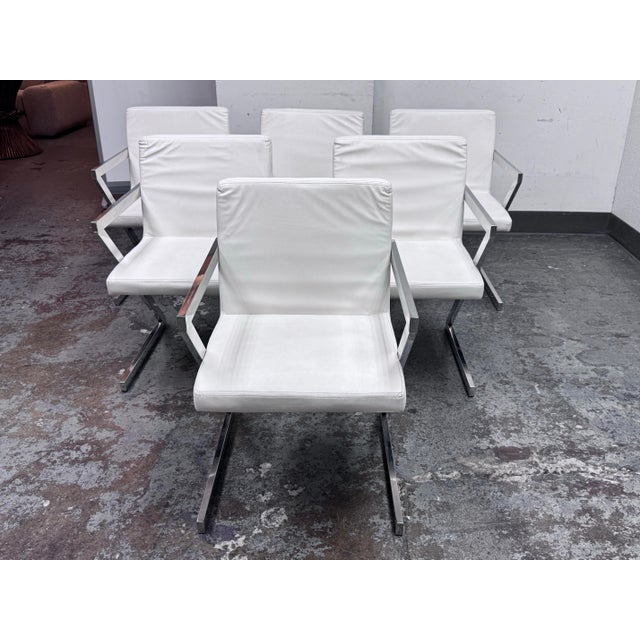 Modani Denzel White Dining Chairs, Set of Six | Chairish