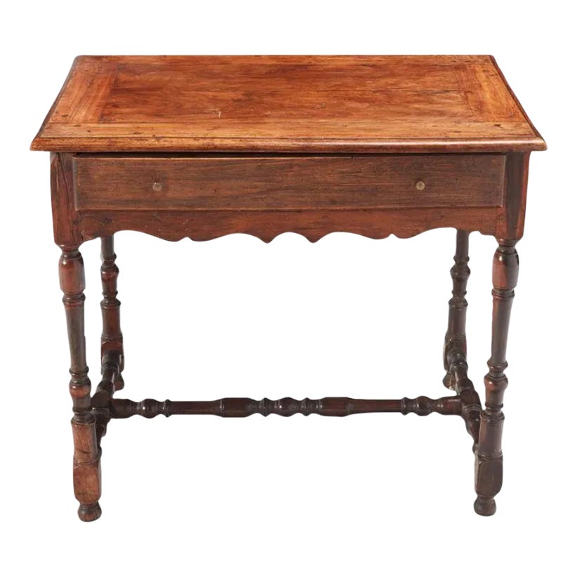 Jacobean-Style Turned Wood Low Table | Chairish