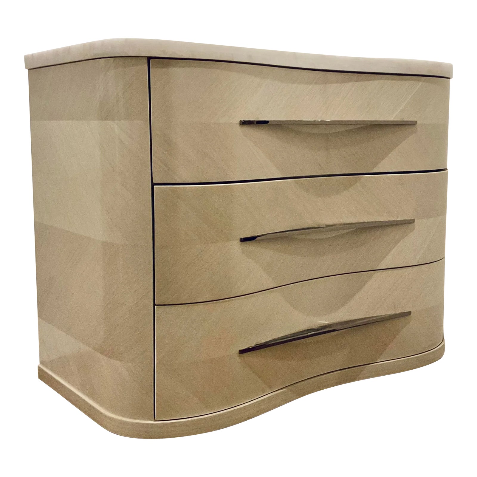 Caracole Modern Beige Nomadic Nightstand | Chairish