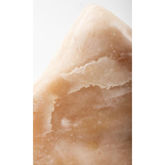 Joan Shapiro Abstract Pink Alabaster Sculpture | Chairish