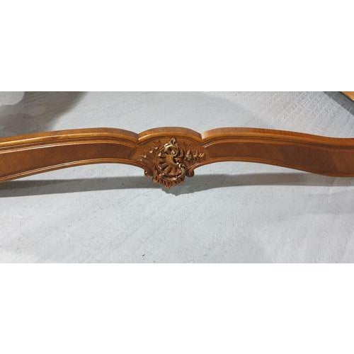 French Walnut and Parcel Gilt Bed | Chairish