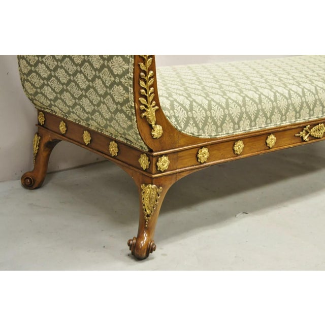 Late 20th Century Vintage French Empire Neoclassical Style Recamier ...